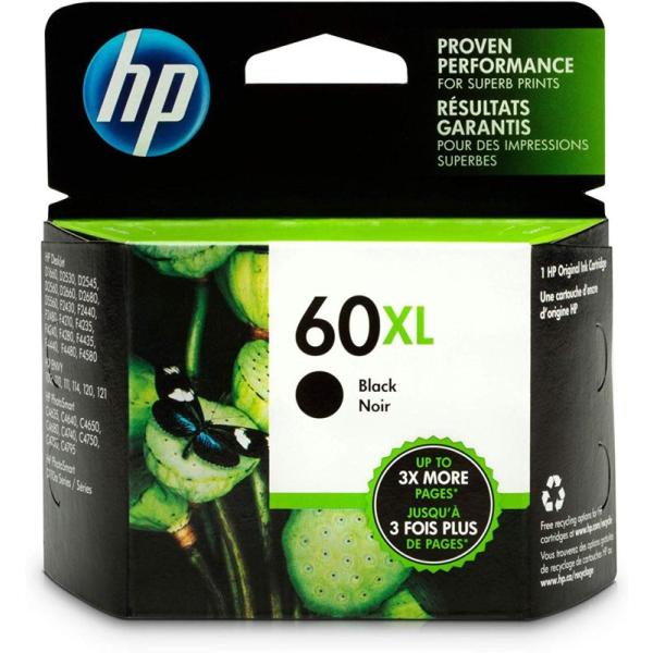 エイチピー HP インクカートリッジ 60XL ブラック CC641WN HP 60インクカートリッジは、HP Deskjet D2530、D2545、F2430、F4224、F4440、F4480で動作します。HP ENVY 100、11...