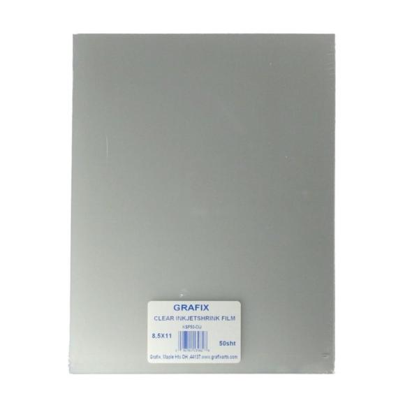 グラフィックス Grafix シュリンクフィルム 印刷可能 クリア インクジェット 50パック KSF50-CIJ 加熱されたgrafixシュリンクフィルムが元のサイズの約50％に収縮する室温に冷却すると、厚く硬くなるすべての標準インクジェ...