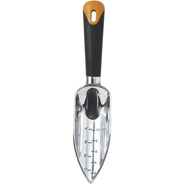 フィスカース スコップ Fiskars 70746935J ビッググリップ ガーデニング シャベルサイズ　7.6×6.6×33cm小さな植物や花の移植に最適パッド入りの特大ハンドルにより、抜群の握りと快適な使用を実現ブレードのグラデーション...