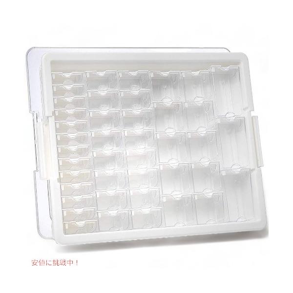 エリザベスワード ビーズストレージソルーション Darice Store ビーズ収納ケース可変コンテナ: サイズの違う収納コンテナ合計42個（大サイズ3個、中サイズ10個、小サイズ16個、小サイズ13個）