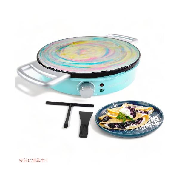 あなたの中の料理アーティストを受け入れてください： クレープは、甘い、しょっぱい、またはその中間の食べ物として愛されています。スピニング12インチグリドル: 直径12インチの革新的なスピニンググリドルの表面は、クレープ調理を楽しくエキサイテ...