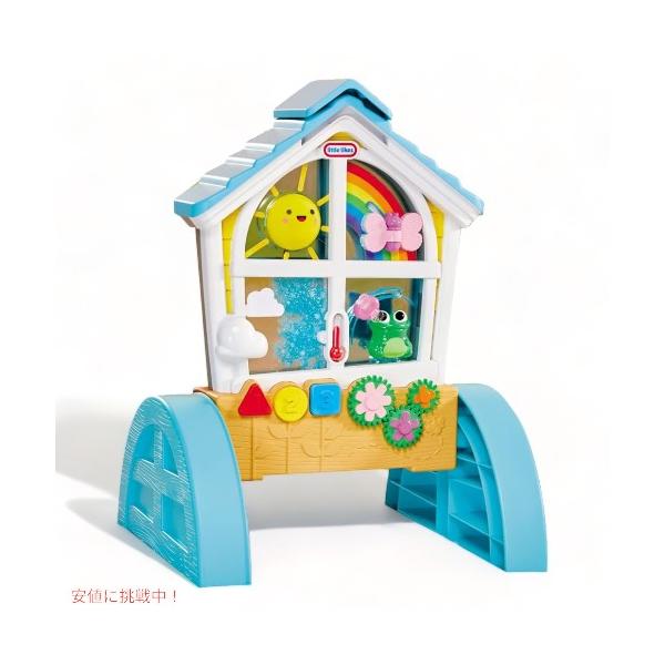 色々な音や仕掛けが楽しい窓付きのハウス型おもちゃです。【製品の特長】・雨、雲、風、太陽などの気候や天気を見ることができます。温度を上下に動かして温度チェックをしたり、天気に関連したフレーズを聞くことができます。・昼/夜の2種類のモードで遊ぶ...