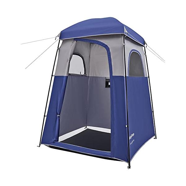 KingCamp シャワー テント オーバーサイズ ワイド キャンプ シェルターKingCamp Camping Shower Tent Oversize Space Privacy Tent Portable Outdoor Shower...