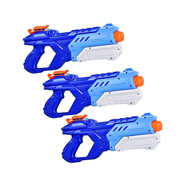 Super Value Water Gun: 3 Pack 600cc water blaster guns for kids and adults. Item Measures 13.8''×6.1''. Perfect summer t...