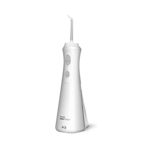 WaterpikコードレスプラスウォーターフロッサーWP-450は、充電式でポータブルなので、小さなバスルームや旅行での使用に最適です。 先進のデュアル水圧コントロールシステムにより、水圧の強さをお好みで設定できます。フロスの先端は360度...
