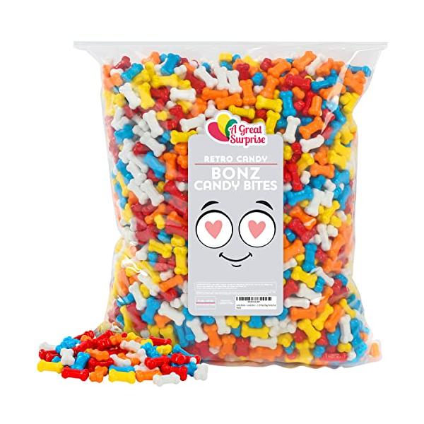 アメリカ発! 自分用としても、お友達にギフトでプレゼントしても◎のアメリカのお菓子♪♪バラエティに富んだスナックコレクションを随時追加中ですCandy Bones - Candy Bonz - Dog Bone Shape Candy, A...