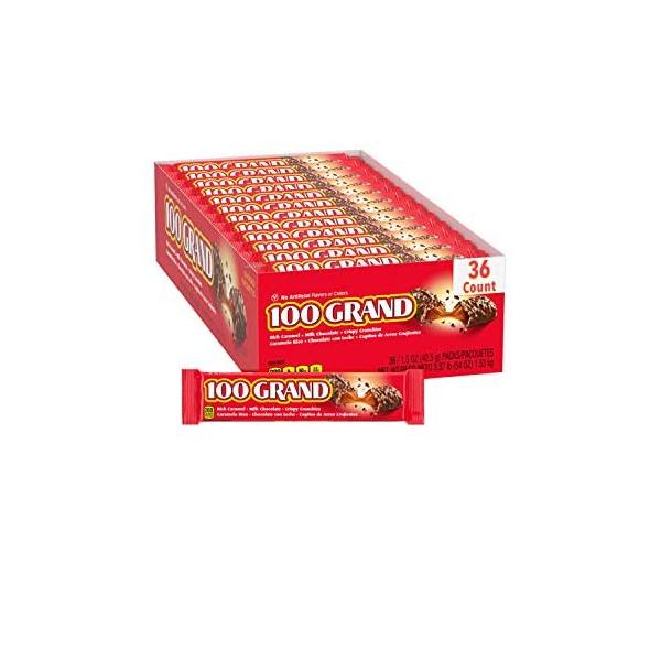 アメリカ発! 自分用としても、お友達にギフトでプレゼントしても◎のアメリカのお菓子♪♪バラエティに富んだスナックコレクションを随時追加中です100 Grand Milk Chocolate Candy Bars, Full Size Bul...