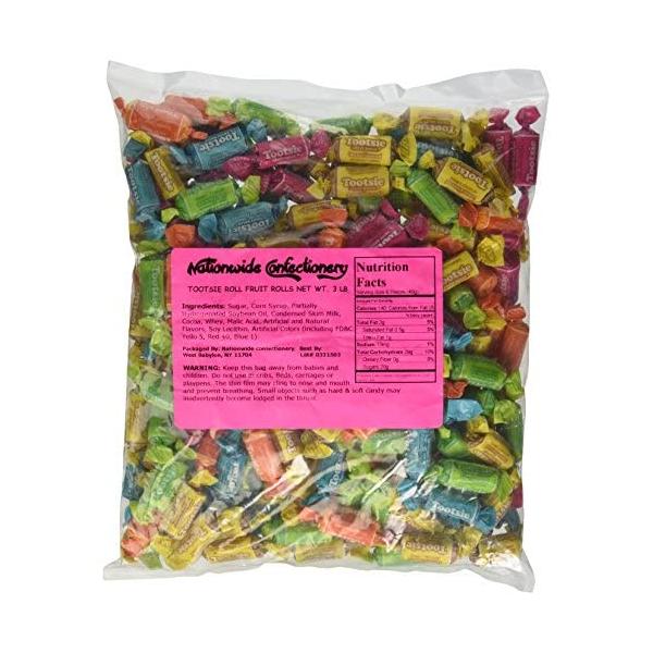 アメリカ発! 自分用としても、お友達にギフトでプレゼントしても◎のアメリカのお菓子♪♪バラエティに富んだスナックコレクションを随時追加中ですTootsie Rolls Assorted Fruit Rolls 3lbs (48ozs)重さ：...