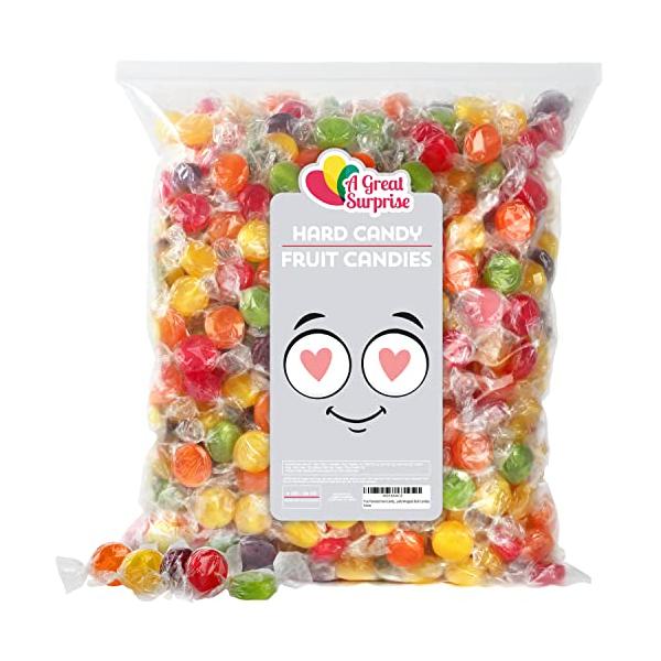アメリカ発! 自分用としても、お友達にギフトでプレゼントしても◎のアメリカのお菓子♪♪バラエティに富んだスナックコレクションを随時追加中ですFruit Flavored Hard Candy - 4lb Bulk Candy - Assor...