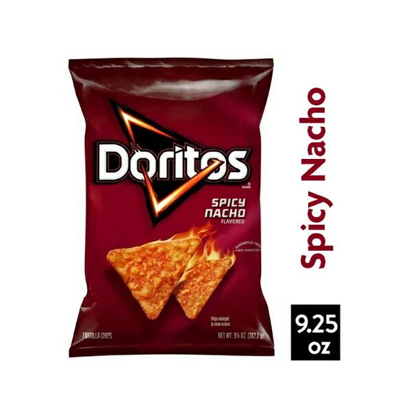 アメリカで大人気のトルティーヤチップス。【商品】Doritos ドリトス トルティーヤチップス スパイシーナチョ味【容量】9.25oz