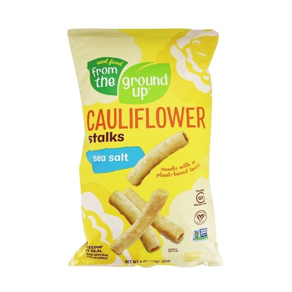 カリフラワーやキャッサバ、米粉を使った、すべてがプラントベース材料のヘルシーなスナック菓子です。・非遺伝子組み換えプロジェクト確認済み・グルテンフリー・ヴィー・コーシャ【商品】フロムザグラウンドアップ（From the Ground Up）...