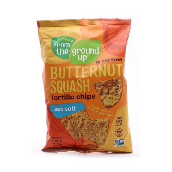 かぼちゃやキャッサバなど、プラントベースの材料だけで作られたヘルシーなトルティーヤチップス。・非遺伝子組み換えプロジェクト確認済み・グルテンフリー・ヴィーガン・コーシャ・材料はすべてプラントベース【商品】フロムザグラウンドアップ（From ...