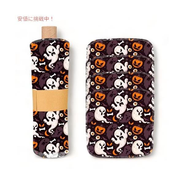 KUMEBON クメボン 繰り返し使えるペーパーレスペーパータオルロール お徳用 Paperless Paper Towels Roll 【洗えるコットンソフト吸水布】25個- Ghost Style- 再利用可能なペーパータオルロール 1...