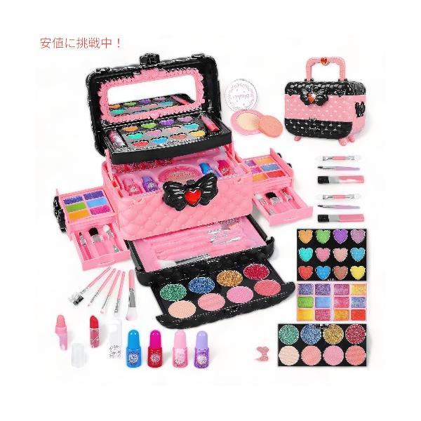 ピンクのテーマ美容セット：特別なピンクのメイクアップセットは、あなたの小さな王女のために設計されています。子供たちはいつもおとぎ話を夢見て、私たちは子供の無邪気さとプリンセスの夢を保護する必要があります。初心者の方でも簡単にドレスアップでき...