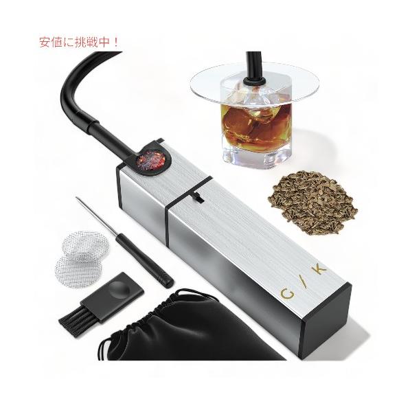 ギフトに最適：ゲストをもてなすのに最適です。ホリデー、クリスマス、誕生日、男の洞窟、新築祝い、父の日などに最適なギフト。ウッドチップ付き - 他のハンドヘルドスモーカーでは、ウッドチップを別途購入する必要があります。しかし、私たちは特別に、...