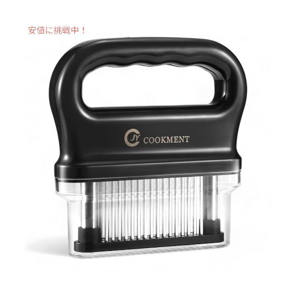 プロのシェフになるために-このミートテンダライザーは、肉の中に小さなチャネルを作成し、肉が硬いと噛み応えを作る結合組織を破壊することができます。使いやすく、コントロールしやすい-私たちの肉テンダライザーは、快適な、滑り止めハンドルと人間工学...