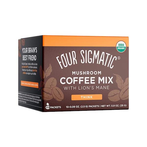 Four Sigmatic Instant Mushroom Coffee with Lion's Mane Think 10 packets / オーガニック インスタント マッシュルームコーヒーミックス ヤマブシタケ＆チャーガエキス入り...