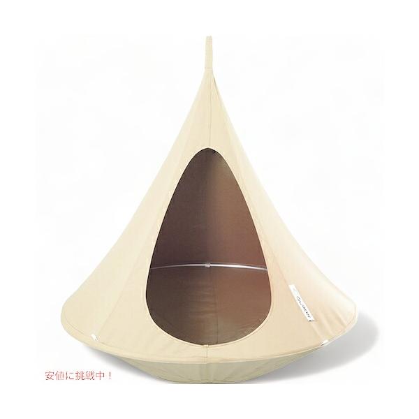 4つ星ホテルや高級スパで導入実績がある、高級リゾートが認める心地よさ。テント型でハンモックには無い安定感と心地よいプライベートな空間と同時にアウトドアの開放感も味わえます。・吊り下げは簡単。庭の木等にロープ(付属)を結び、カラビナ(付属)で...