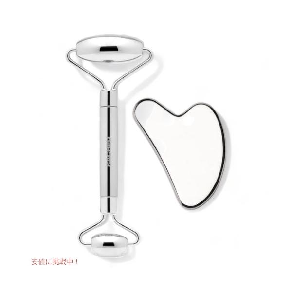 SACHEU サチュ フェイスローラー＆フェイス用かっさ 2点セット  Gua Sha マッサージツール かっさ カッサ カッサプレート フェイシャルツール Gua-Sha ツボ押し