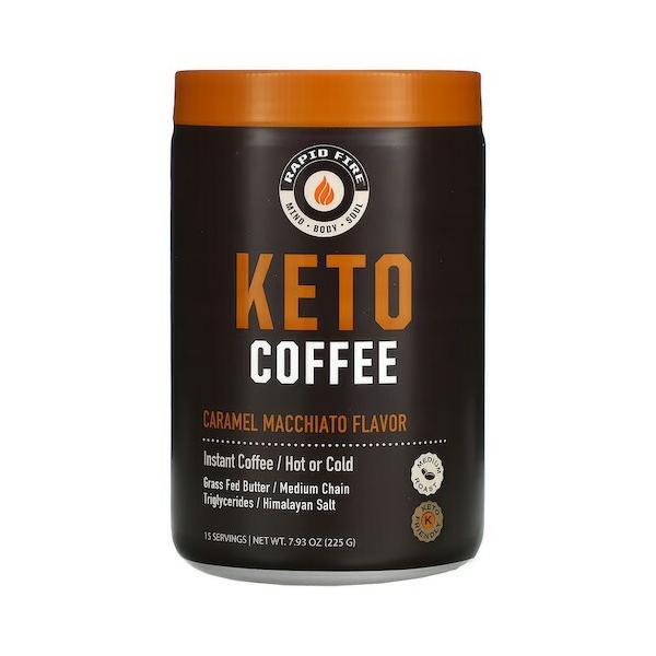 Rapid Fireのケトコーヒーは、有機コーヒー、グラスフェッドバター、MCTオイルで作られたケトフレンドリーのおいしいインスタントコーヒーです。ホット、アイスどちらでも、いつでもすぐにお楽しみいただけます。・グラスフェッドバター・MCT...