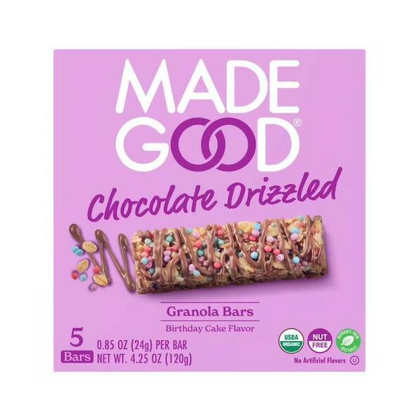 オーガニックの材料を使ったグラノーラバーです。このチョコレートドリズル・グラノーラバーは、乳製品を使用していないチョコレートに浸し、さらに上からかけて作られています。・人工香料、人工着色料不使用・オーガニック・グルテンフリー・非遺伝子組み換...