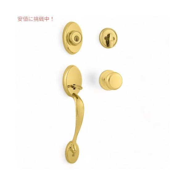 クイックセット チェルシー ハンドルセット フロントドアロックハンドルとデッドボルトセット  98001-196 Kwikset ドアノブ