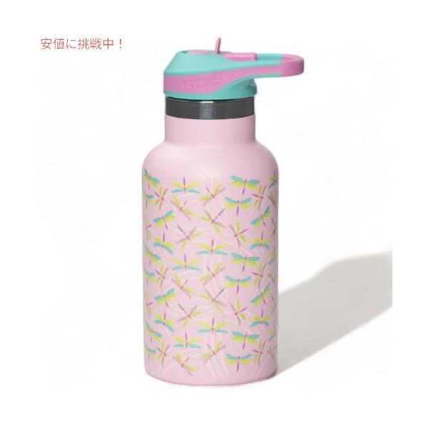 RTIC カブ ボトル ピンクトンボ Cub Bottle Pink Dragonflies・耐久性のあるステンレス製ボトル・真空断熱構造により飲み物を長時間保冷・保温します。・防漏キャップはしっかりと密閉されるため、こぼれる心配なく飲み物...