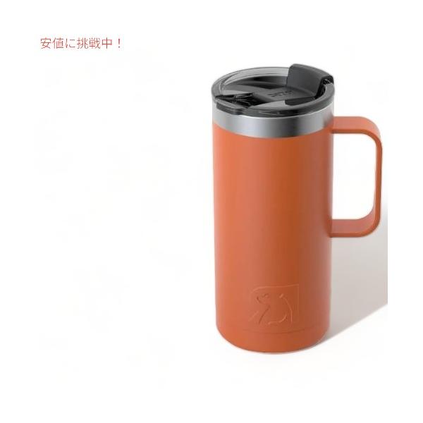 RTIC 16oz / 473ml Travel Mug トラベルマグ Dark Orange ダークオレンジ 保冷 保温 水筒・耐久性のあるステンレススチール製・ダブルウォール断熱構造で作られており、保冷性に優れています。・真空断熱設計で...