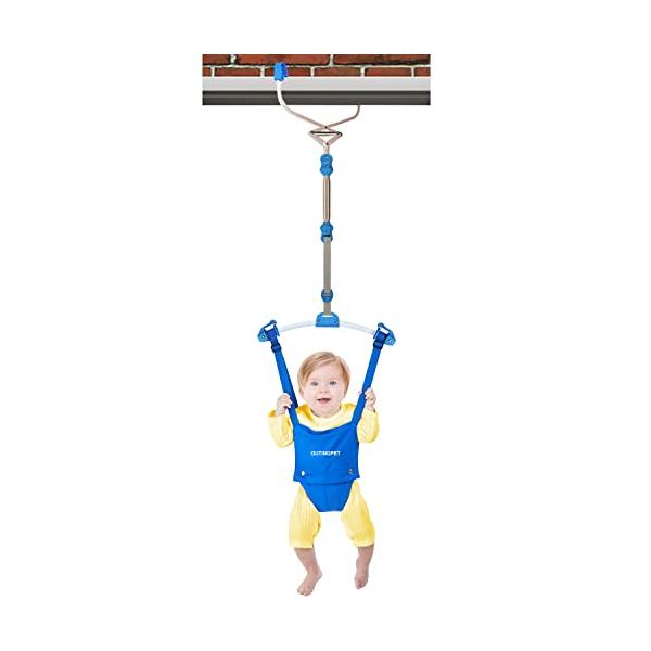 赤ちゃん 運動器具 運動能力を促進 バランス感覚 全身運動 ベビートレーニング お家で安全にジャンプ遊び♪ ぴょんぴょん跳ねて遊びながら運動能力を促進！その他赤ちゃん生活周りのグッズも取り揃えておりますOUTINGPET Doorway J...