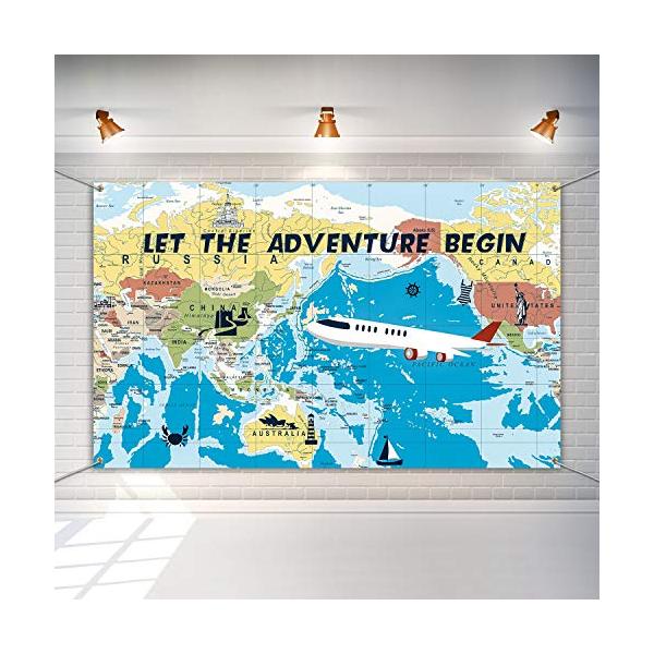 4月22日はアースデイ。みんなで地球の事を考えよう！アースデイにピッタリな地球グッズ1 Piece let the adventure begin backdrop supplies world map photography backgr...