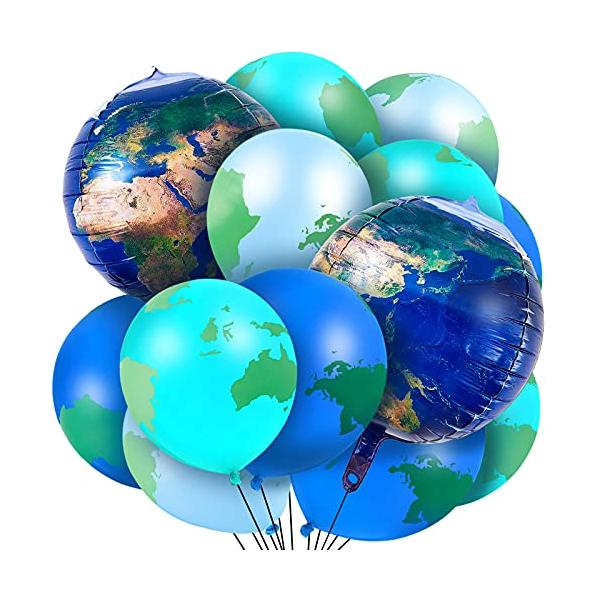 4月22日はアースデイ。みんなで地球の事を考えよう！アースデイにピッタリな地球グッズFeatures: The foil earth balloon is reusable and conspicuous enough to highlig...
