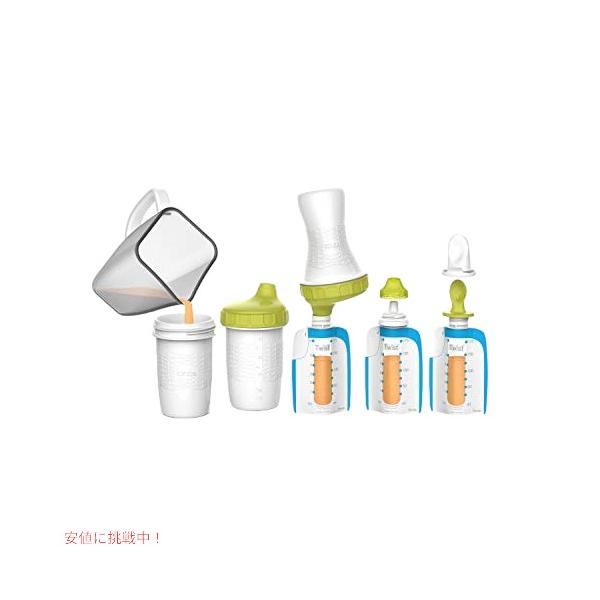 ベビーフードの持ち運びにお困りではありませんか？The Foodie Squeeze Snack Filling and Feeding System allows you to fill Kiinde Twist Pouches or F...