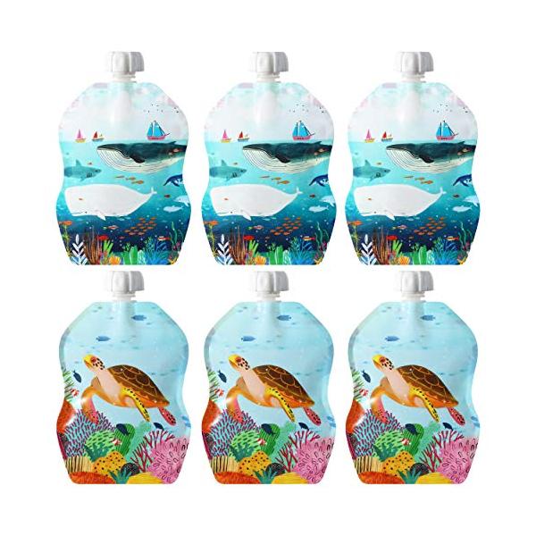 再利用可能なベビーフードポーチ。Based in northern California, ChooMee brings a fresh approach to feeding through creative design. We bel...