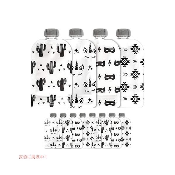 再利用可能なベビーフードポーチ。Our Reusable Baby Food Pouches are perfect for baby food or toddler snacks. Avoid unnecessary preservati...