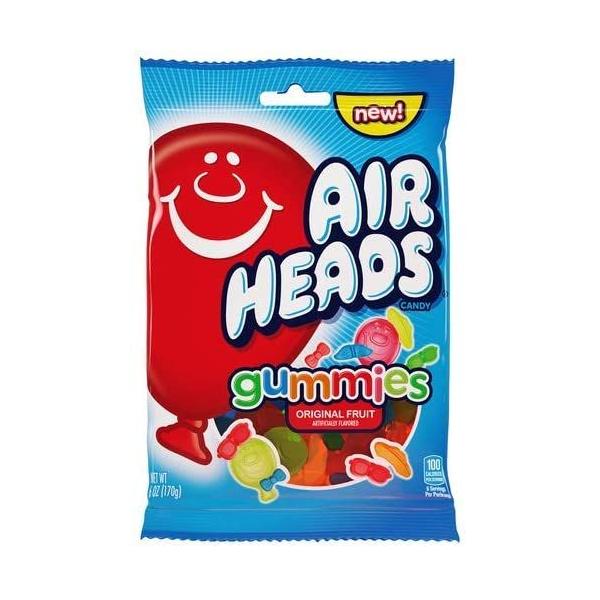 酸っぱくって、チューイな噛み応えが魅力のキャンディAirheads キャンディ Fruit Flavored Gummies Candy, 6 Ounce BagB07N7S22X6重さ：　6 Ouncesおおよそのサイズ：　5.9 x 5...
