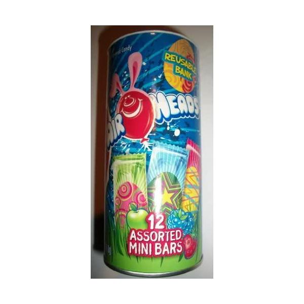 酸っぱくって、チューイな噛み応えが魅力のキャンディAirheads キャンディ 12 Assorted Mini Bars 4.8 Oz Can/BankB00BO9UTM0重さ：　4.8 Ouncesおおよそのサイズ：　5.5 x 2.6...