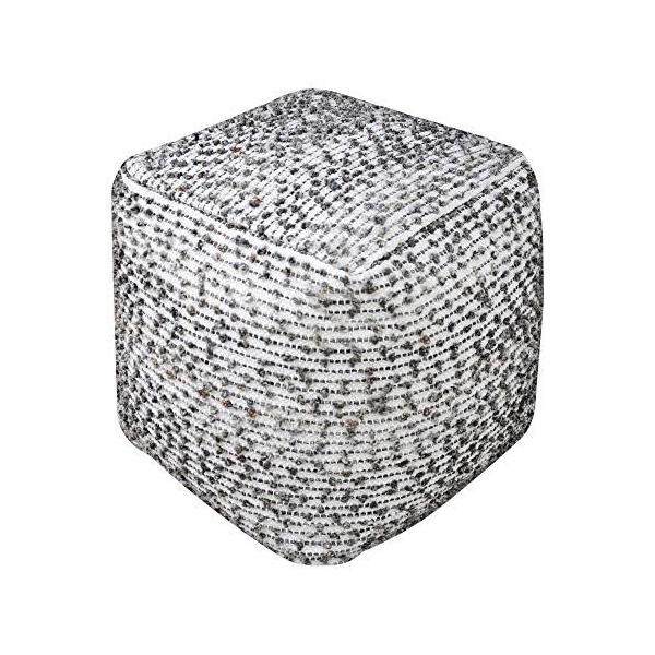 Uttermostのこのシックで居心地の良いプーフオットマンであなたの家の経験を高めてください。このさわやかなハソックオットマンのデザインは、ニュートラルベージュ、グレー、ブラウンのウールとコットンの生地で魅力的に包まれています。贅沢なフッ...