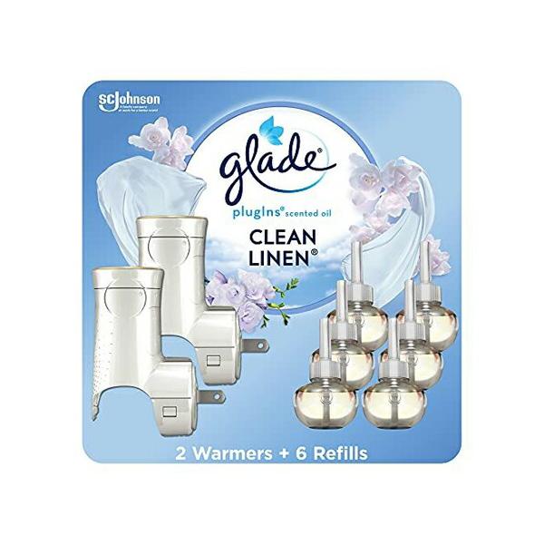 家庭用のGladeCleanLinen PlugIns芳香剤で清潔に保ちます。さわやかな空気、新鮮な洗濯物、スズランのノートを備えた調香師によって意識的に作られています。あなたの空気が私たちの香りディフューザーであなたの装飾に特別な個人的な...