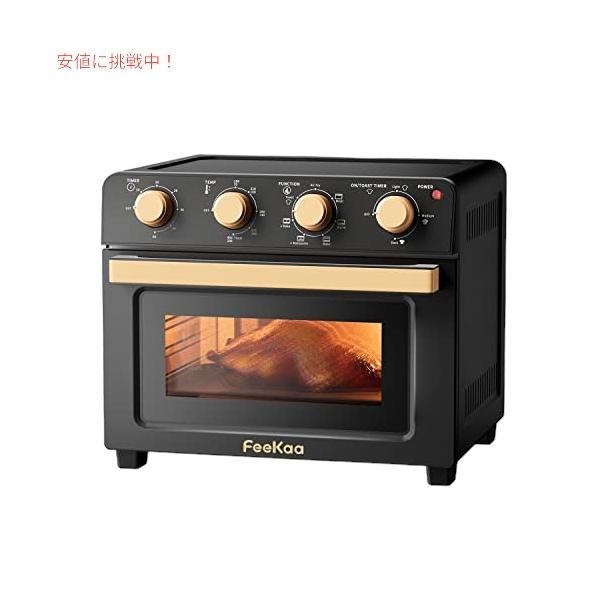 オーブントースター1台で家族みんなで大活躍！ 360°回転する熱風と上部対流ファンにより、空気の流れがより速くなり、食品がより均一に加熱されます。あなたが調理するものは、もはや中途半端ではありません。他のオーブンと比較して、Feekaa エ...