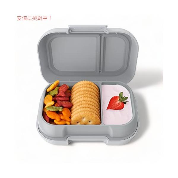 製品仕様: サイズ: 6インチ x 4.15インチ x 2.1インチ  大きなコンパートメント: 1カップ  小さなコンパートメント: 1/2カップ  素材: ABS、PP、TPE 当社の裏地付きの蓋はトレイの各コンパートメントを慎重に密閉...