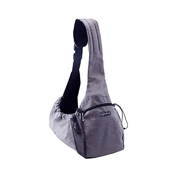 Outward HoundのPupPak Sling Dog Carrierを使用すると、どこにでも犬を連れて行くことができます。体重が 15 ポンド以下のペットを収容できるので、犬が移動の補助が必要なときに、ハンズフリーで犬と簡単に距離を...