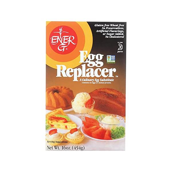 料理用の卵代替品。グルテンフリーをベースに成分と安定剤をブレンド。小麦不使用、ナッツ不使用、保存料不使用、人工香料不使用、砂糖不使用。コレステロールなし 卵や動物性タンパク質は含まれていません。 Ener-G Egg Replacer は、...