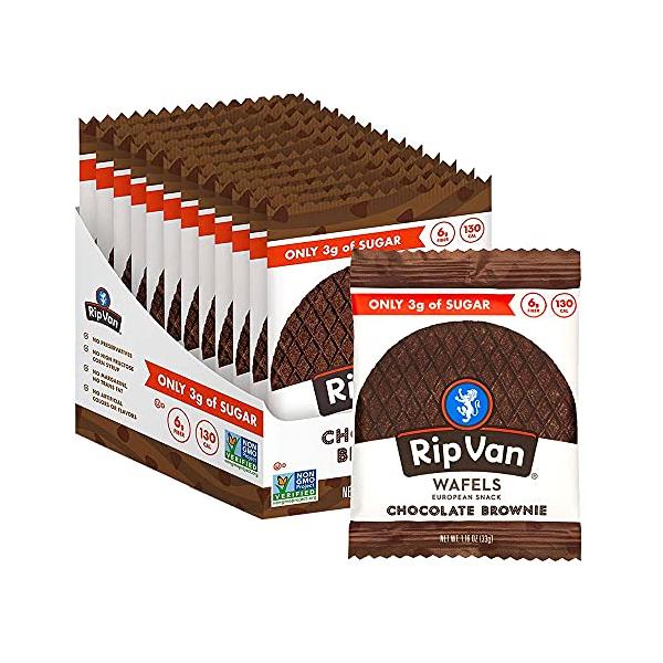 個別包装：個別包装のレモンストロープワッフル12枚入り。おおよそのサイズ : 3.66×4.33×5.59インチ 重さ : 13.92オンス B01N64GHO9