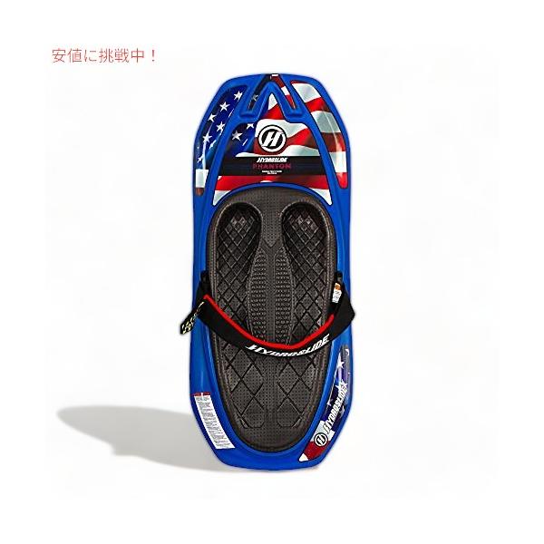 Hydro Slide ハイドロスライド マリンスポーツ ファントム ニーボード ブラック/ブルー【サイズ】133 x 55 x 12cm・ツインチップ柄の薄型ニーボード・深いニーウェルと7.6cmのパッド付きストラップが付いており、コント...