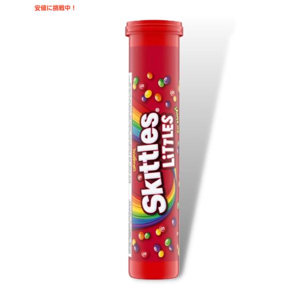 アメリカで人気のカラフルなフルーツキャンディーです！通常より小粒で、みんなでシェアをするのにぴったりです。【商品】Skittles スキトルズ リトルズ【内容量】54g（1.9oz）【フレーバー】ストロベリー、グレープ、オレンジ、ライム、レモン
