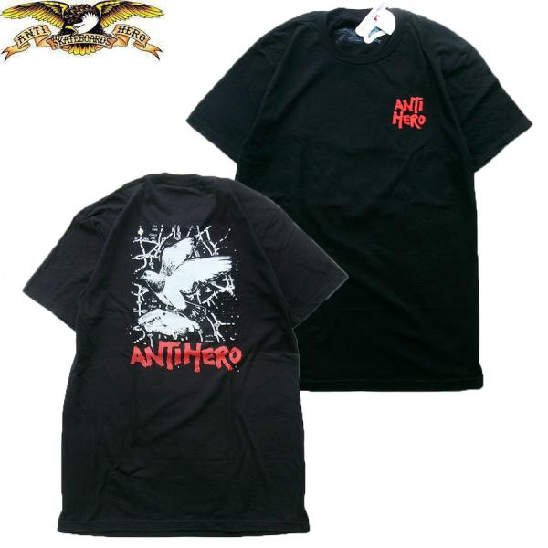 ■商品説明サンフランシスコのスケートブランド、アンタイヒーローの半袖Tシャツです。■素材コットン100％■サイズM  (着丈約73cm, 肩幅約46cm, 身幅約49cm, 袖丈約21cm)L  (着丈約73cm, 肩幅約49cm, 身幅約...