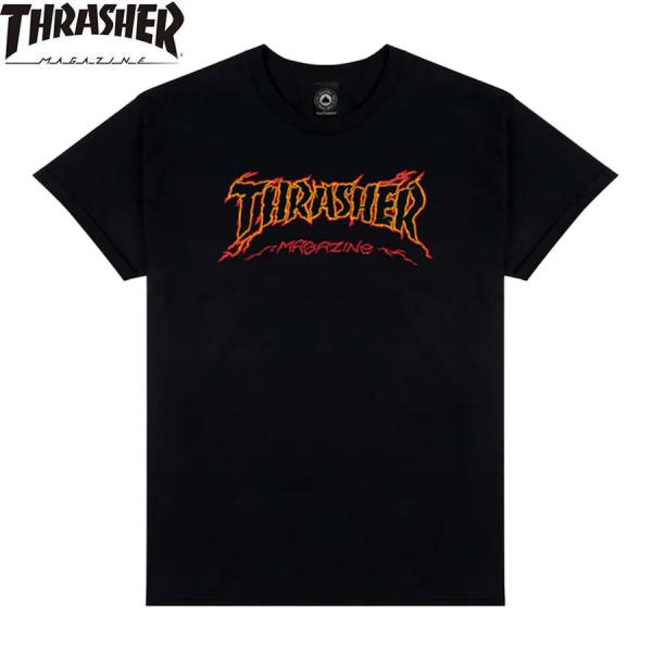 ■商品説明カリフォルニアの老舗スケート雑誌、スラッシャーマガジンのTシャツです。■素材コットン100% ■サイズM (着丈約70cm, 肩幅約47cm, 身幅約49cm, 袖丈約18cm)L (着丈約71cm, 肩幅約52cm, 身幅約55...