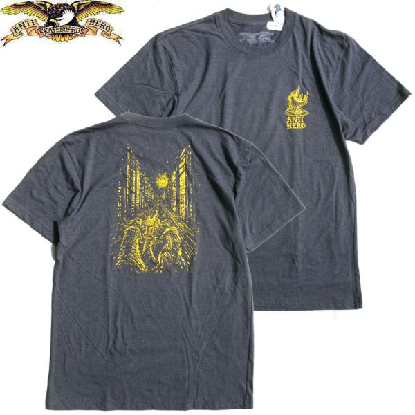 ■商品説明サンフランシスコのスケートブランド、アンタイヒーローの半袖Tシャツです。■素材コットン100％■サイズM (着丈約70cm, 肩幅約48cm, 身幅約50cm, 袖丈約22cm)L  (着丈約73cm, 肩幅約52cm, 身幅約5...