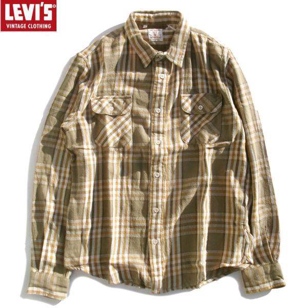 ■商品説明Levi's LVC(リーバイス ビンテージ クロージング)のネルシャツです。着心地の良い柔らかいフランネル生地を使った好配色のLVCらしい拘りが詰まった一本です。■素材コットン100%M (着丈約74cm, 肩幅約44cm, 身...