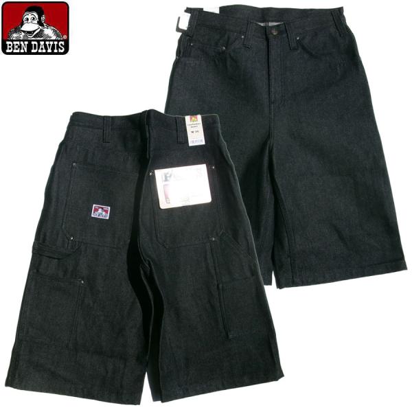 ■商品説明アメリカの老舗ワークブランド『BEN DAVIS』のショート丈ペインターです。耐久性のあるヘビーウェイトデニム生地を使用したペインターショーツ。サイドポケット2つ、バックポケット2つ、ツールポケット2つ、左脚のハンマーループなど、...